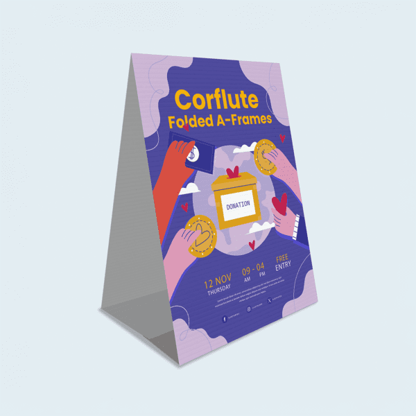 Folded A-Frames: Corflute | ctrlPrint