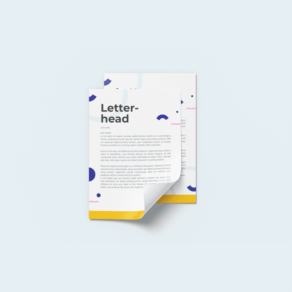 Letterhead Printing | Custom Letterhead Printing Services | ctrlPrint