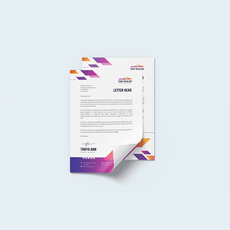 Letterhead Printing | Custom Letterhead Printing Services | ctrlPrint